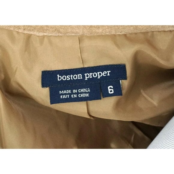 Boston Proper | Jackets & Coats | Boston Proper Brown Leather Floral ...